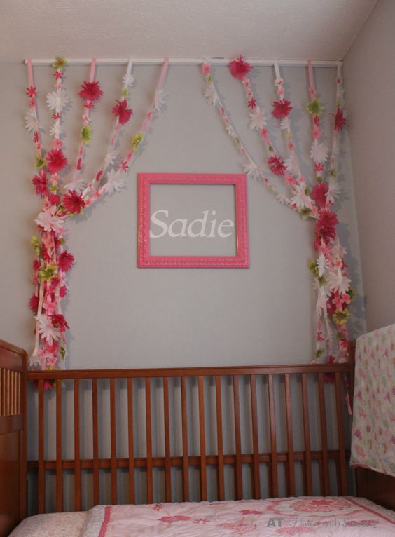 Flowery Streamers for your Toddler Girl’s Room – At Home with Sweet T