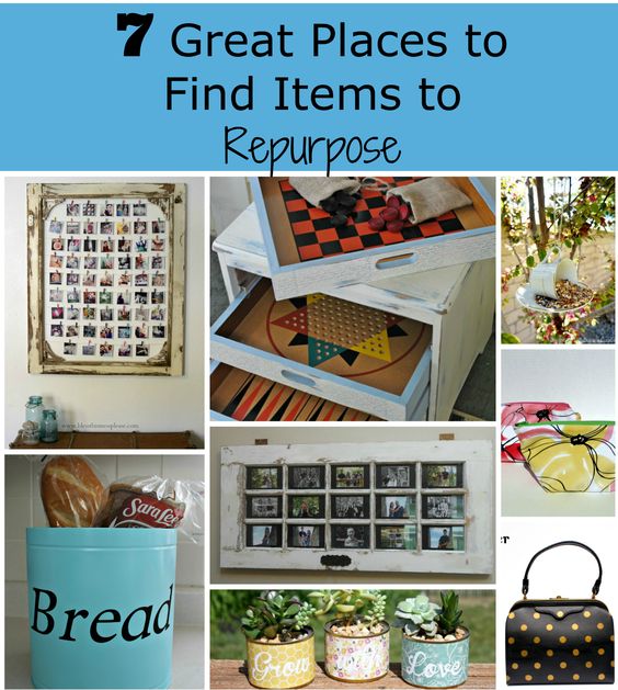 7 Great Places to Find Items to Repurpose – At Home with Sweet T