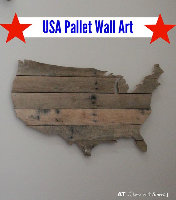 USA Pallet Wall Art – At Home with Sweet T